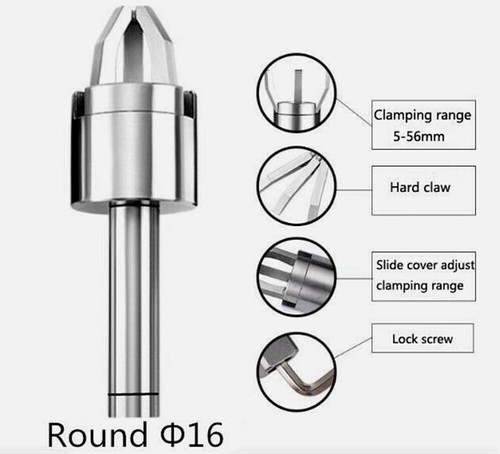 Set CNC Lathe Puller Automatic Mill Feeder Pulling Claw Clamp Round ...