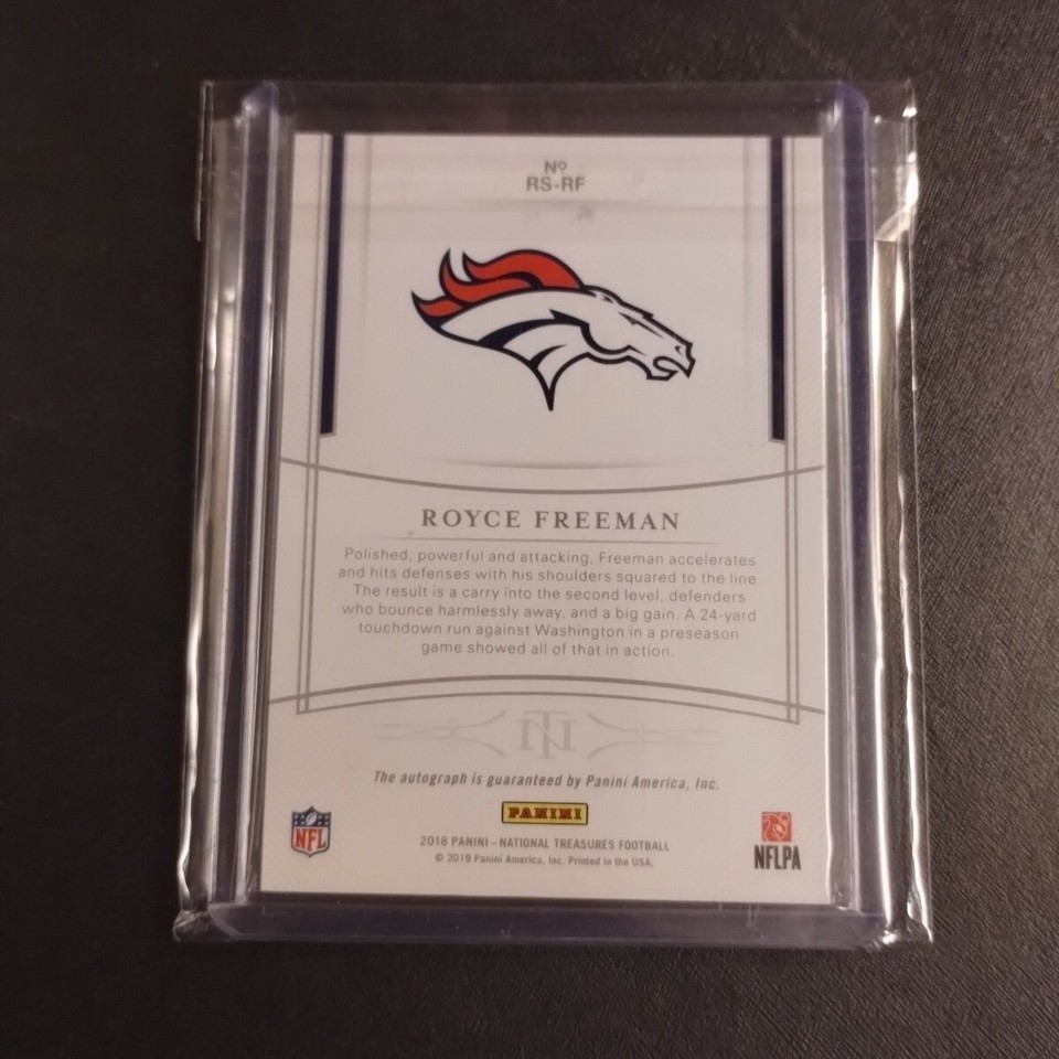 #14/25 Royce Freeman Rookie Auto 2018 Panini National Treasures Oregon ...