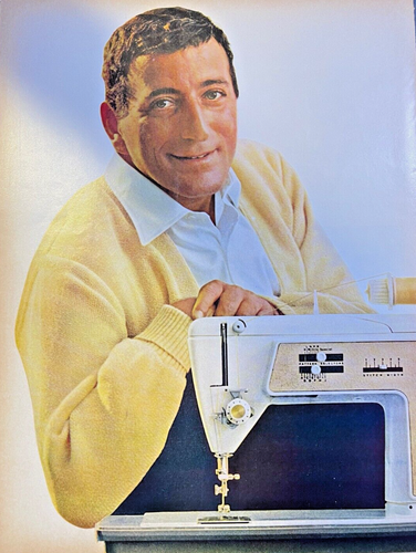 1966 Magazine Advertisement Singer Sewing Machines Tony Bennett | eBay