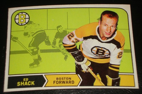 EDDIE SHACK 1968 O-PEE-CHEE, #137, Boston Bruins, Hockey Card, Printed ...