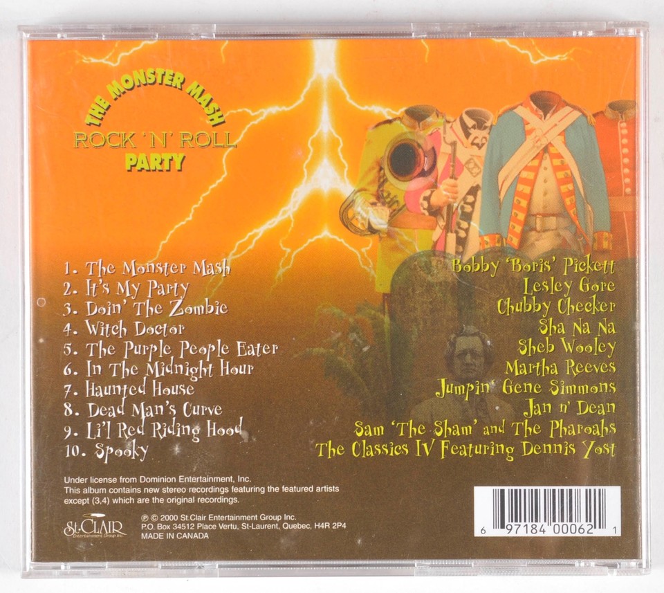 The Monster Mash Rock N Roll Party CD 2000 Halloween | eBay