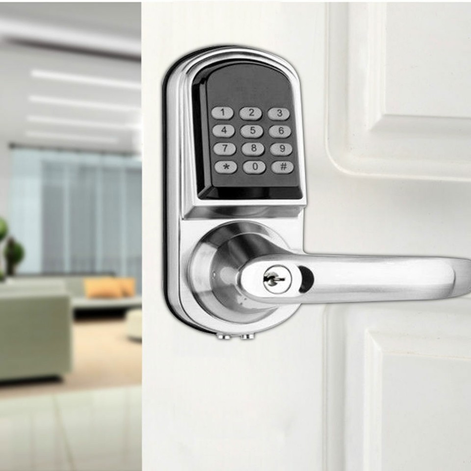 Mechanical Home Door Lock Set Keyless Entry Digital Code Keypad ...