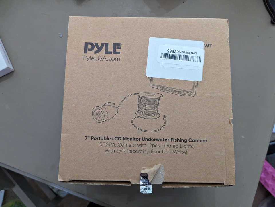 Pyle 7'' Portable LCD Monitor Underwater Fishing Camera - 1000TVL ...