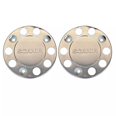 Scania Truck 22.5" Stainless Steel Wheel Trim Covers 2 Pcs To Fit ...