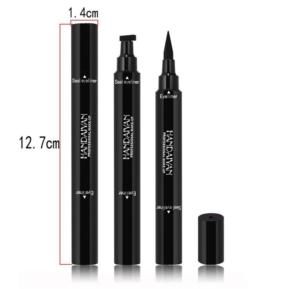 Black Eyeliner Vamp Pen Seal Eye Liner Stamp Winged Head Makeup Tool ...