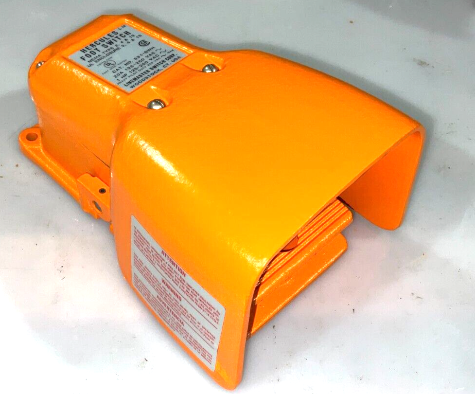 Linemaster Hercules 531-swh Foot Switch 1 HP NEMA 4 20a 125-250 VAC for ...