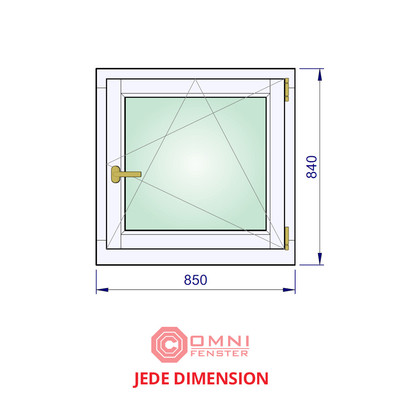 Holzfenster nach Maß aus Polen | Meranti Fenster Dreh-Kipp 85x84 cm 1 ...
