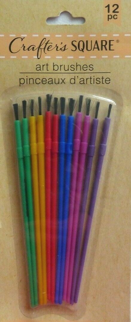 Crafter's Square 12 Small Artist Paint Brushes | eBay