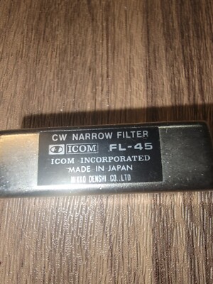 ICOM Cw 9 Mhz CRYSTAL FILTER FL 45 FOR IC 730 Ic 740 With Og ...