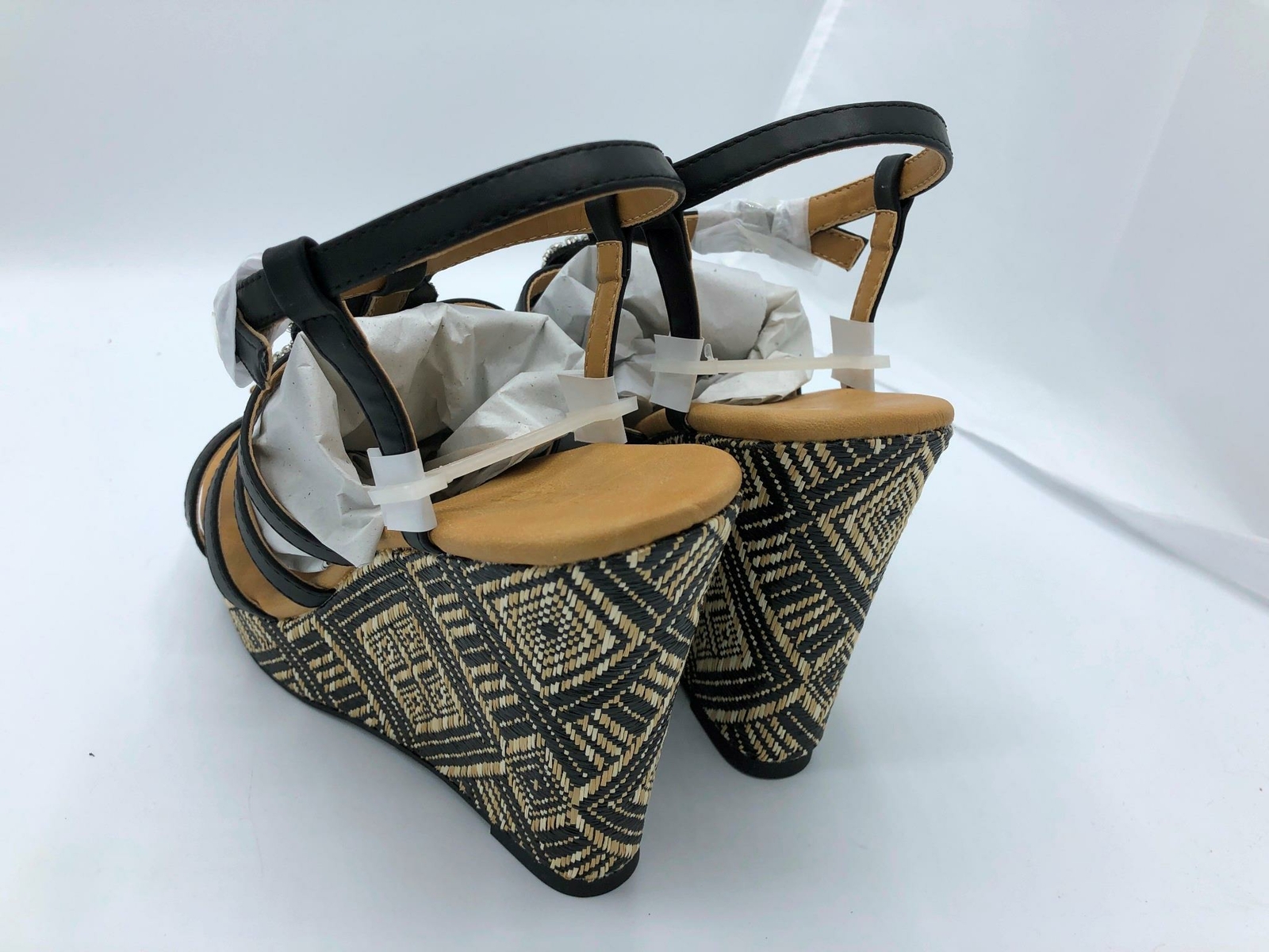 Dolce by Mojo Moxy Corona Wedge Sandals (2094) Geometric Black Size 9M ...