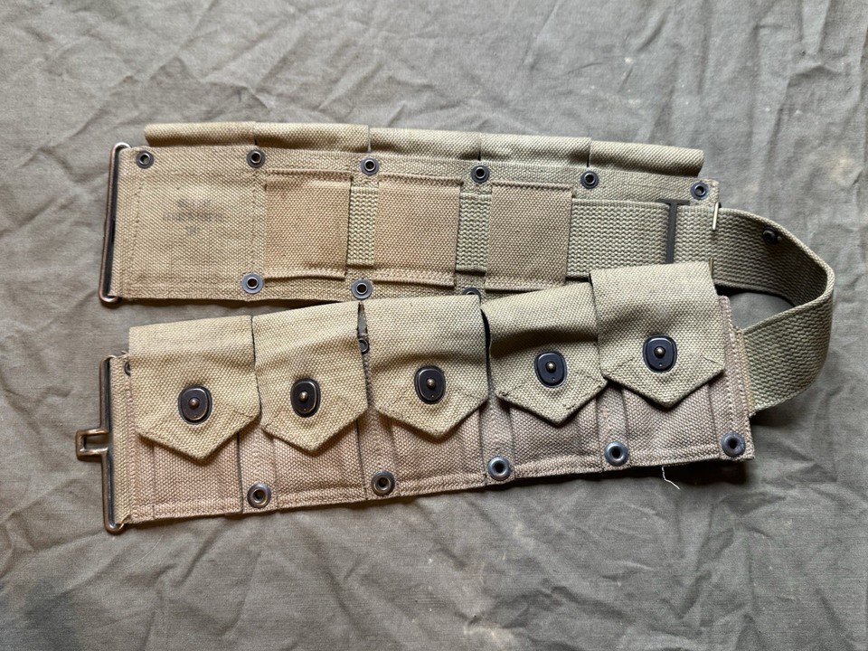 WW2 US Army M1926 Cartridge Belt M1 Garand Belt | eBay