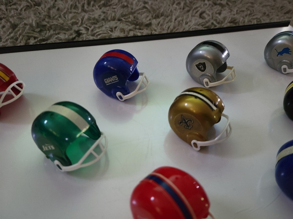 (29) Vintage NFL Throwback Gumball Machine Mini Helmets | eBay
