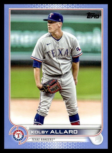 2022 Topps Update Kolby Allard Father's Day Blue #'d /50 US122 Texas ...