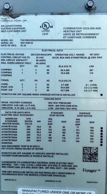 HVAC Units - Trane Package Unit