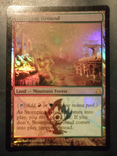 mtg magic stomping ground FOIL guildpact ENGLISH terrain de ...
