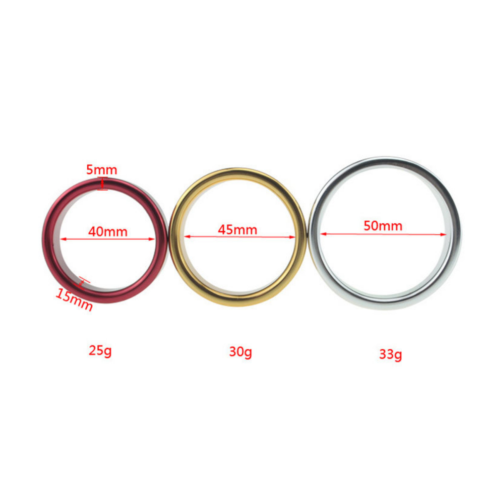 Stainless Steel Metal Silver Cock Ring For Men Glans Penis Erection ...