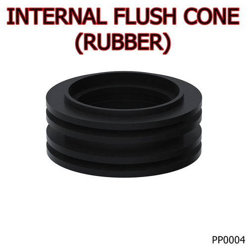 INTERNAL FLUSH CONE (BLACK) RUBBER SEALING WASHER FLUSH PIPE TO PAN ...