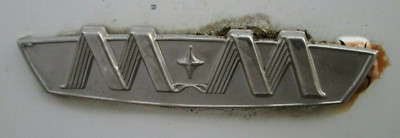1960s 1970s M&M MM MILLER-METEOR FUNERAL COACH CAR HEARSE EMBLEM BADGE ...