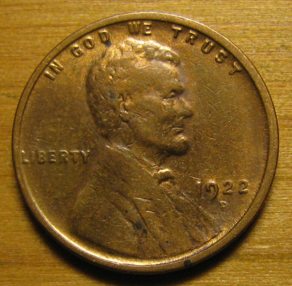 1922 D LINCOLN WHEAT CENT PENNY FROM COIN COLLECTION ROLLS LOTS SETS ...