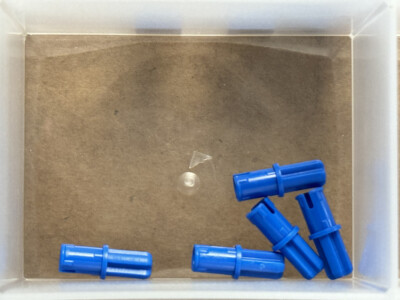 LEGO Parts - Blue Technic, Axle 1L with Pin - No 43093 - QTY 5 | eBay