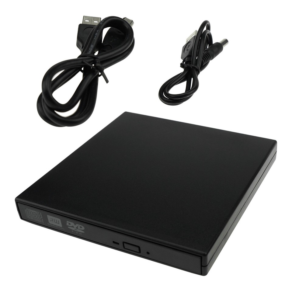 USB External DVD 8X Burner DVD-R Dual Layer CD RW Writer Laptop PC ...