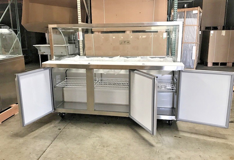 NEW 72" Commercial Cold Table Refrigerator Cooler Buffet Salad Bar ...