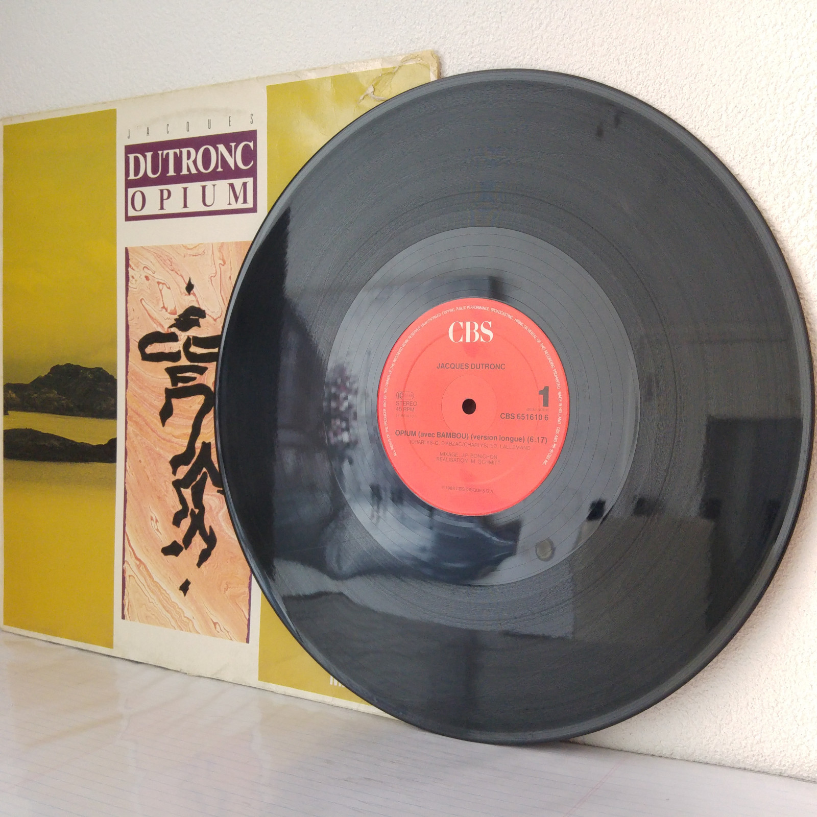 Jacques Dutronc ‎– Opium - Label: CBS ‎– Vinyl, 12 ", Maxi-Single 45 ...