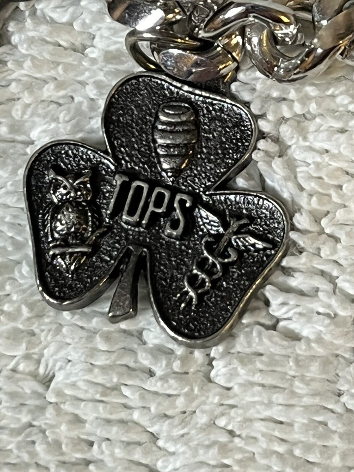Vintage TOPS CHARM BRACELET Weight Loss Program Silver Tone with 9 ...