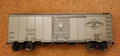 Northampton Bath RR 40' Boxcar 784 w Sprung Trucks Kadee Kar Line 209 ...