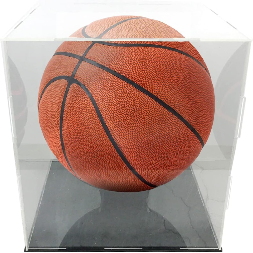 AUSTUFF Clear Acrylic Basketball Display Case Acrylic Box Football ...