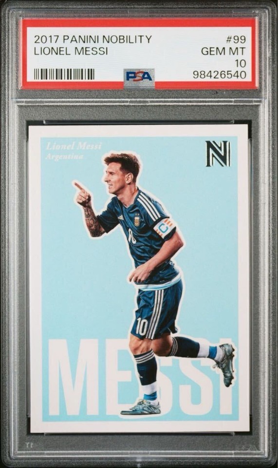 Psa10 2017 Panini Nobility Soccer Lionel Messi Base Card High Number Sp ...