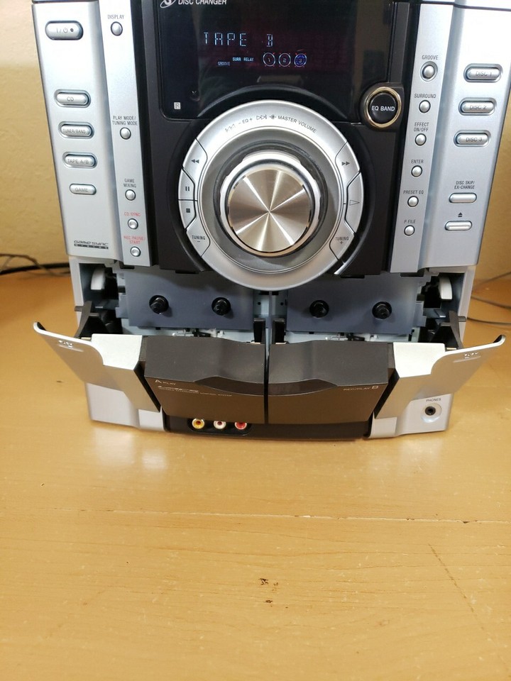 Sony MHC-GX250 Mini Hi-Fi Shelf Stereo System Radio CD Changer tape ...