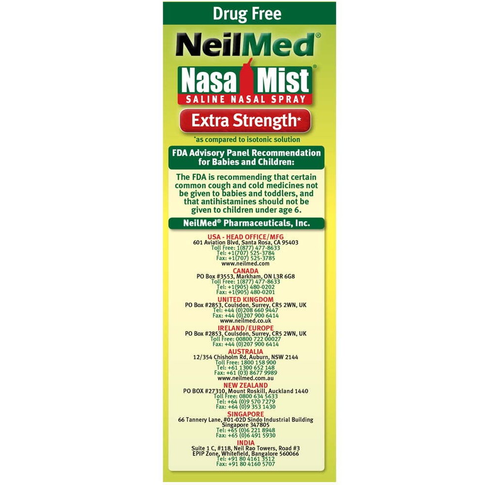 Neilmed Pharmaceuticals NeilMed Nasa Mist Nasal Spray, 4.2 fl oz | eBay