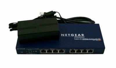 NetGear ProSafe 8 Port 10/100 Switch 4-Port PoE FS108P v3 | eBay