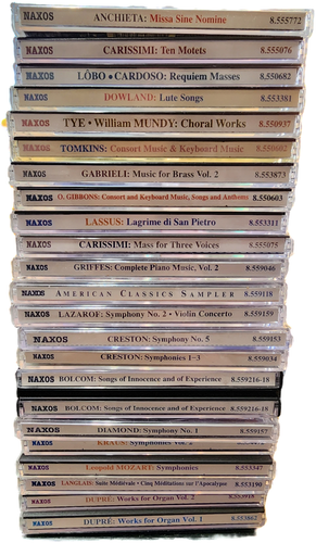 Lot of 23 Naxos Classical CD's American Classics, Early Music, Organ ...