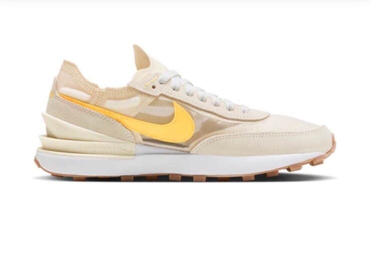 Women Nike Waffle One Sneakers Shoes Sail/Topaz Gold-Coconut Milk ...