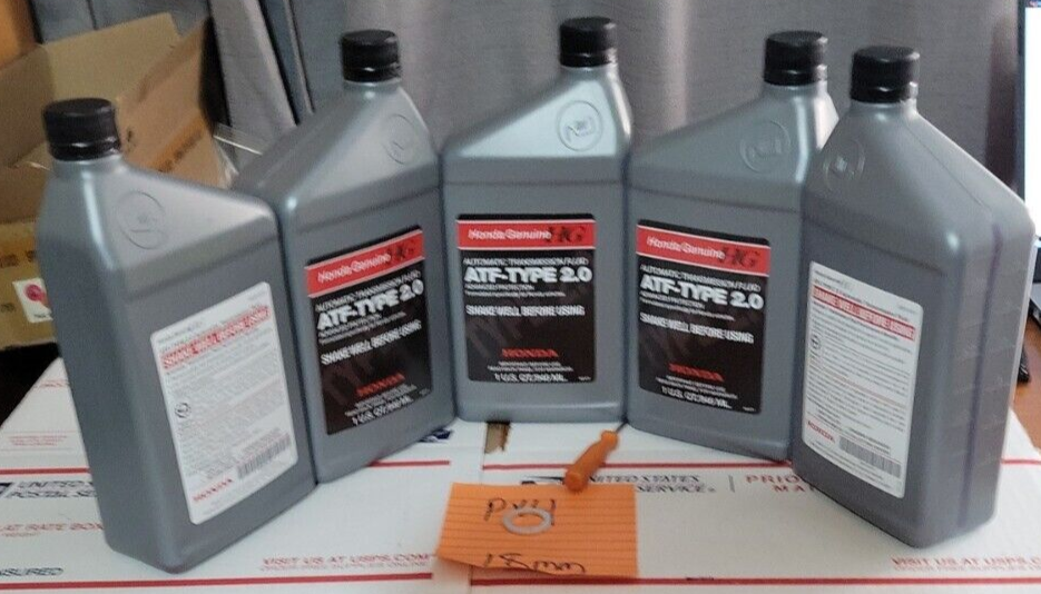 5 QTS Honda OEM ATF Type 2.0 W/Washer Automatic Transmission Fluid NEW ...
