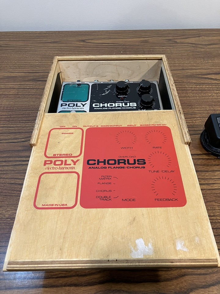 Electro Harmonix Stereo Polychorus Chorus Flanger Effects Pedal w ...