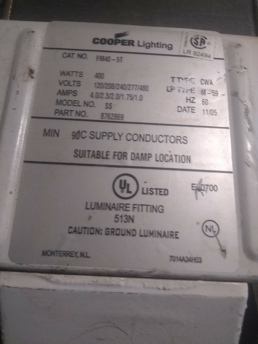 Cooper Hps 400 Watt Low Bay