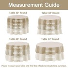 Round Tablecloth 80 Inch - Waterproof Stain Resistant Spillproof ...