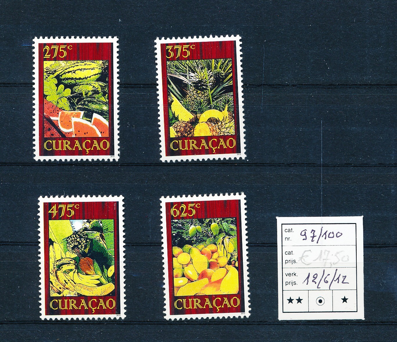 LS59818 Curacao 2012 plants flora nature fruit fine lot MNH cv 17,5 EUR ...