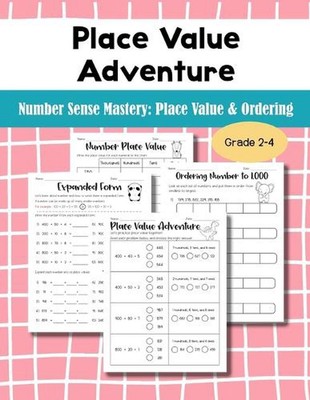Place Value Adventure Number Sense Mastery: Place Value & Ordering ...