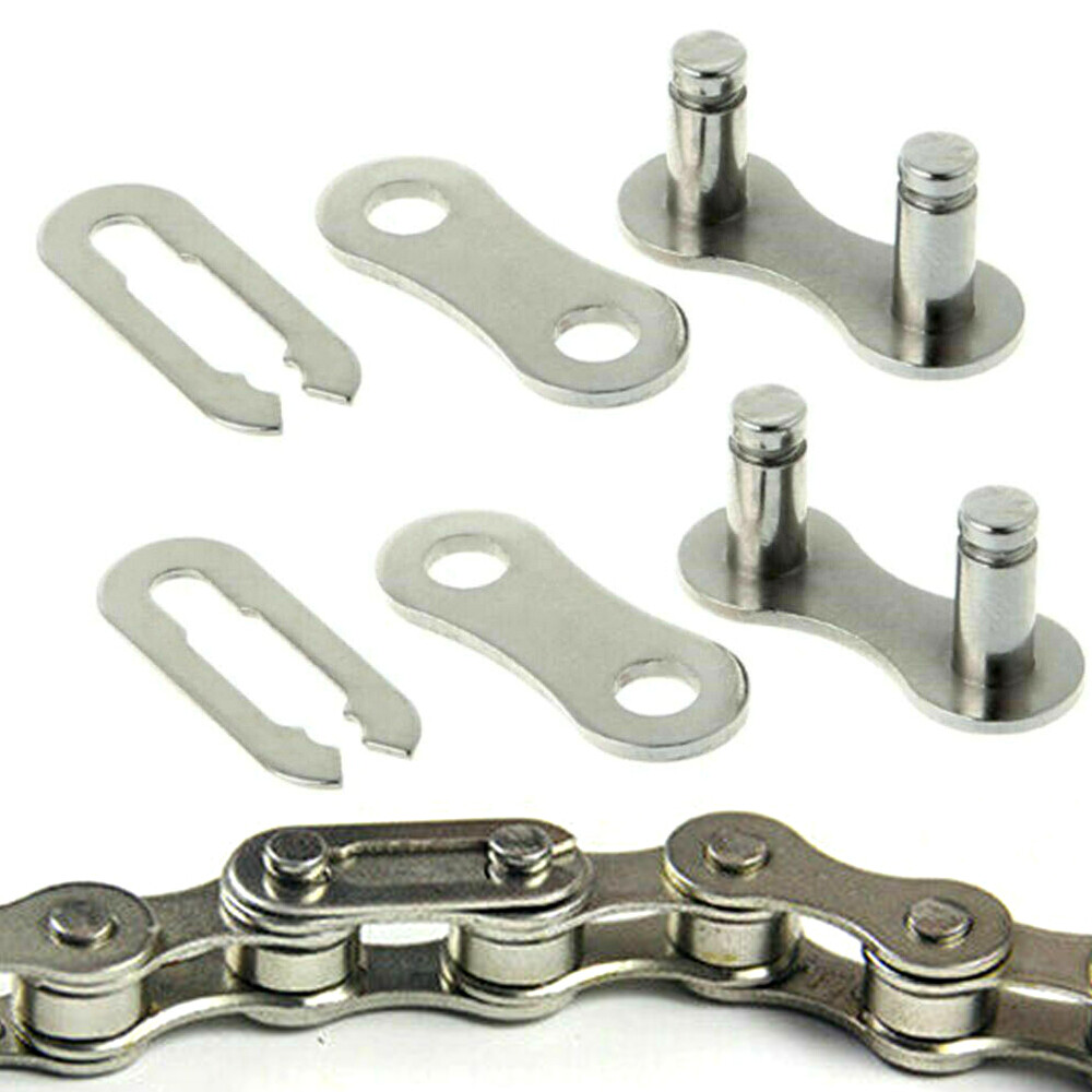 2 x CHAIN LINK SPLIT CONNECTOR CHAIN BIKE BICYCLE FIX SINGLE SPEED BMX ...