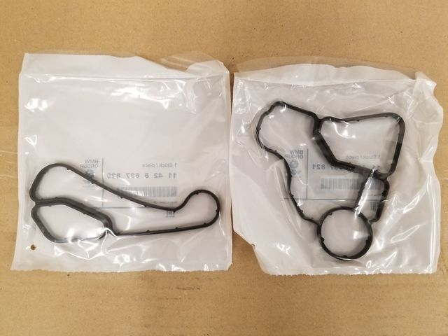 Original BMW Oil Filter Housing and Cooler Gasket Set 11428637820 ...