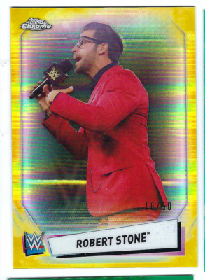 ROBERT STONE 2021 WWE TOPPS CHROME GOLD REFRACTOR /50 | eBay