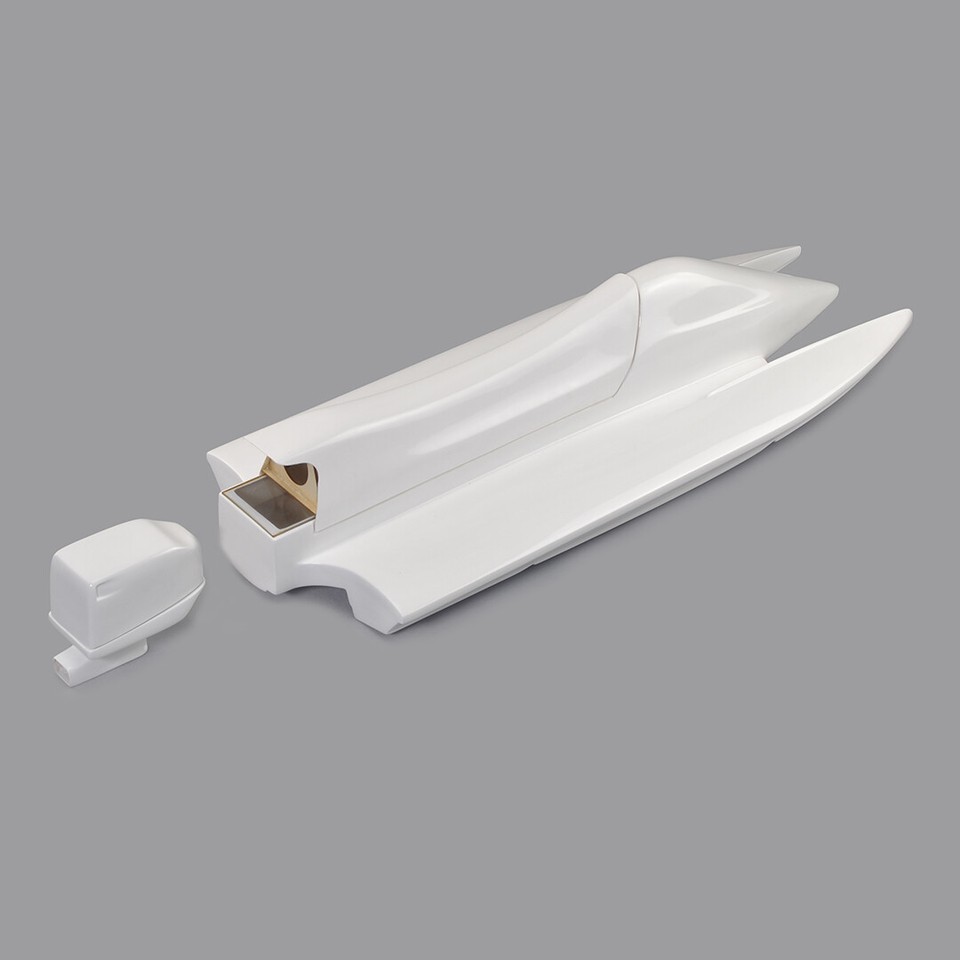 24" RC EP Fiberglass Epoxy F1 Racing Outrigger Boat Hull - White | eBay