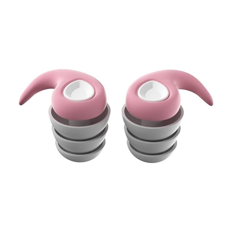 Earplugs Soft Silicone Noise Reducing Ear Plugs Peaceful Sleep Reusable ...