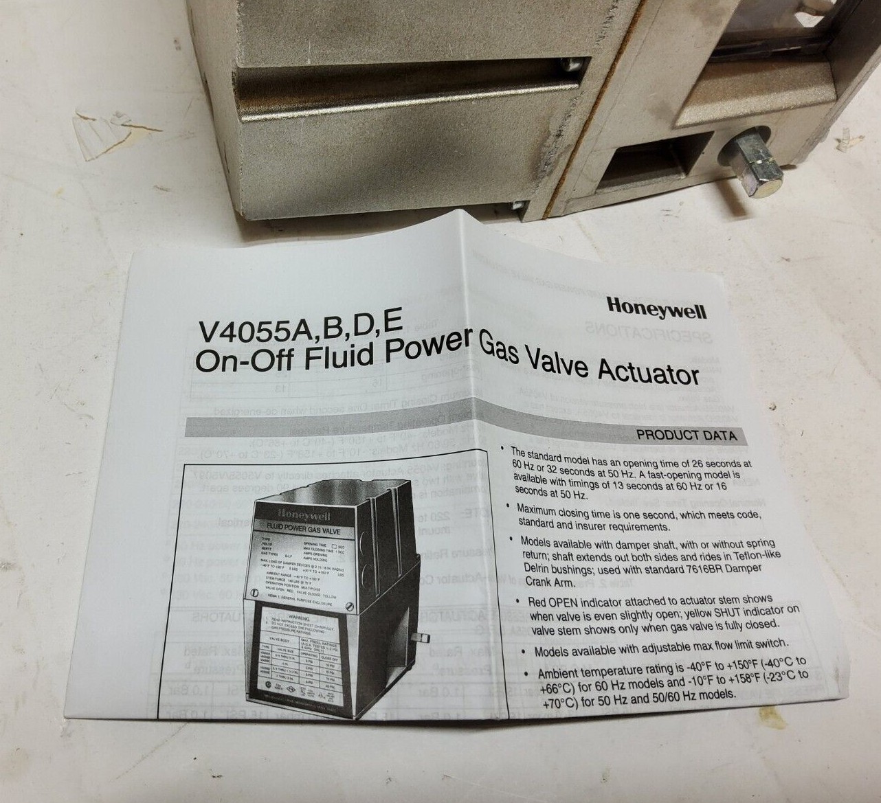 New Honeywell V4055A1080 240V Fluid Power Gas Valve Actuator | eBay