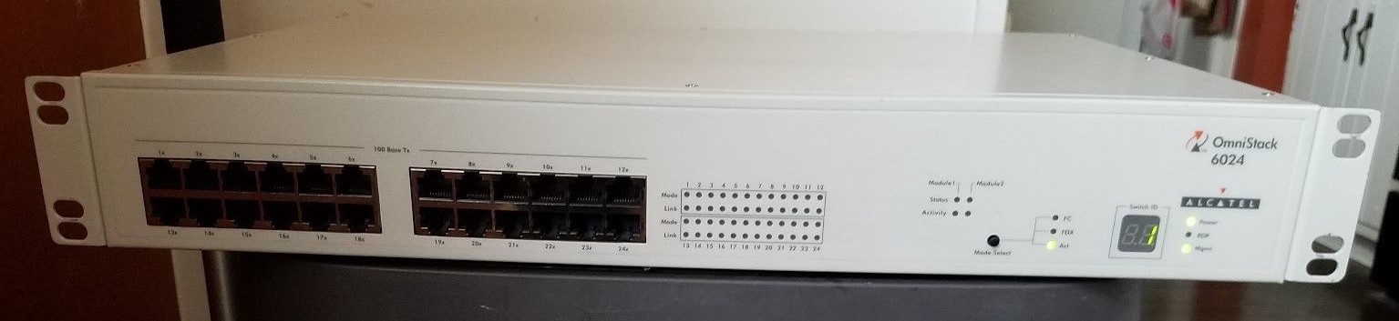 Alcatel OmniStack 6024M - switch - 24 ports | eBay