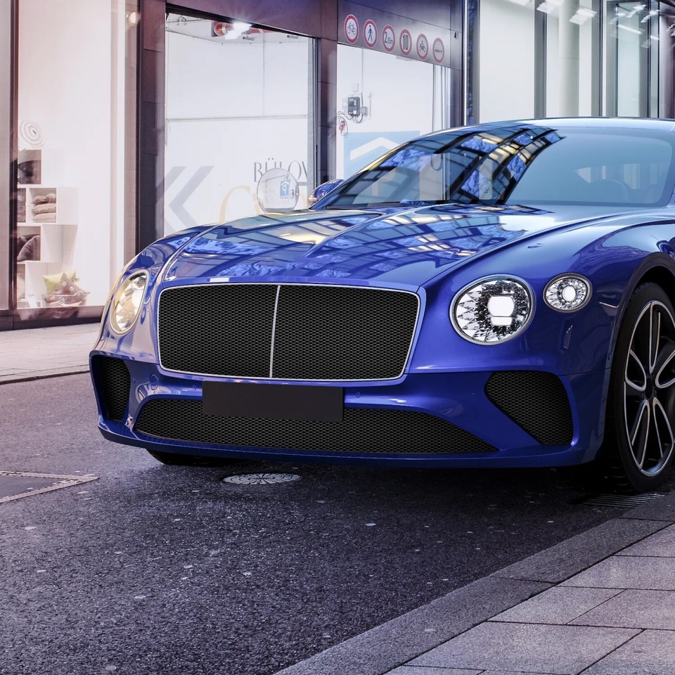 Black Aluminum Mesh Grill Cover Car Bumper Fender Hood Vent Grille Net ...